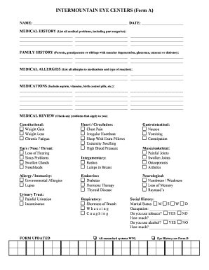 Fillable Online intermountaineyecare INTERMOUNTAIN EYE CENTERS (Form A ...