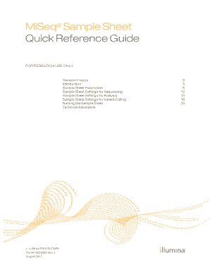 Fillable Online MiSeq Sample Sheet Fax Email Print - pdfFiller