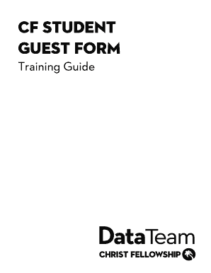 Fillable Online CF Student Guest Form Fax Email Print - pdfFiller