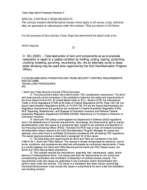 Fillable Online SPECIAL CONTRACT Demil Flowdownsdoc Fax Email Print ...
