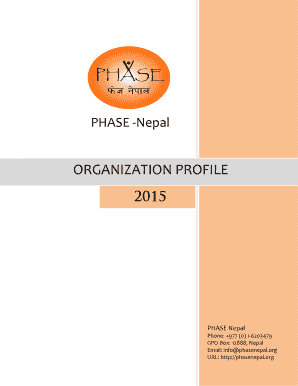 Fillable Online PHASE -Nepal Fax Email Print - pdfFiller
