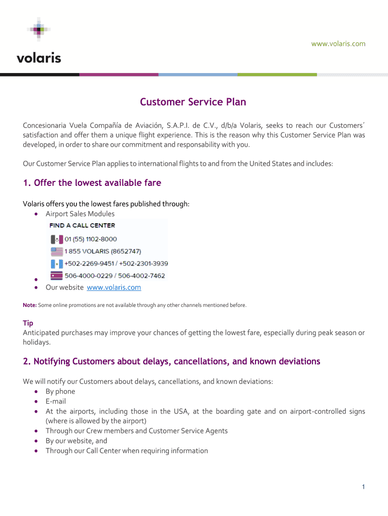 Fillable Online Customer Service Plan Fax Email Print - pdfFiller