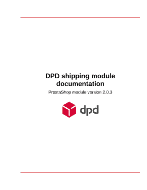 Fillable Online DPD shipping module documentation - Balticode Fax Email Print - pdfFiller