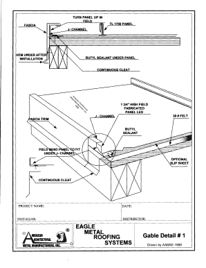 Fillable Online American Architectural Metal Manufacturers Inc Gable ...