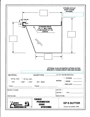 Fillable Online American Architectural Metal Manufacturers, Inc. - GP 6 ...