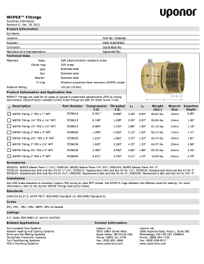 Fillable Online isonor WIPEX Fittings - bIsonorb Fax Email Print ...