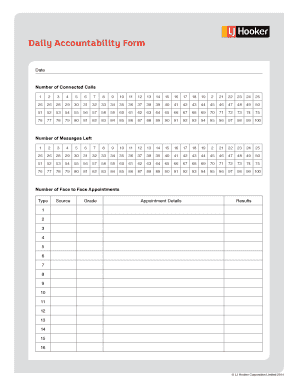 Fillable Online propertyacademy co Daily Accountability Form.pdf ...