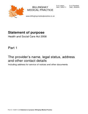 statement of purpose template Forms - Fillable & Printable Samples for ...