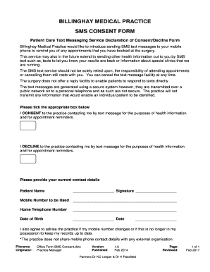 Fillable Online billinghaymedicalpractice co BILLINGHAY MEDICAL ...