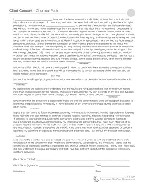 Fillable Online Consent form for corrective peels - Plumberry Skin Care ...
