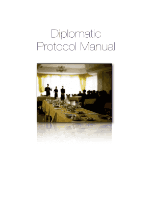 Fillable Online 1) Diplomatic protocol: definitions, aims and ...