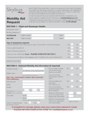 Fillable Online Mobility Aid mobility Request - Isles of Scilly ...