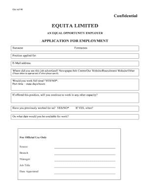 Fillable Online equita co To Download Our Application Form - Equita - equita co Fax Email Print ...