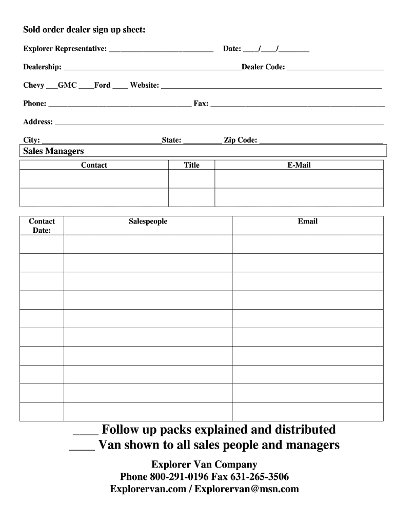 Fillable Online 7 Sold dealer formdoc Fax Email Print - pdfFiller