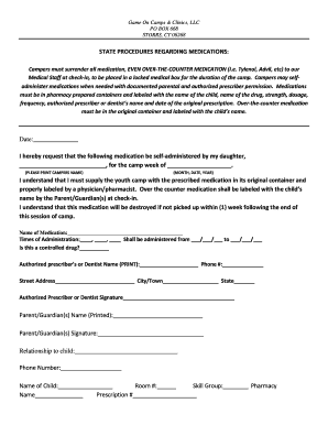 Fillable Online CT state medication formsdocx Fax Email Print - pdfFiller