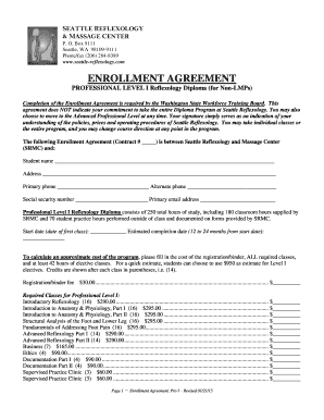 Fillable Online Sample Enrollment Agreement Fax Email Print - pdfFiller