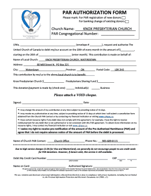 Fillable Online knoxwaterdown PAR Authorization Form ...