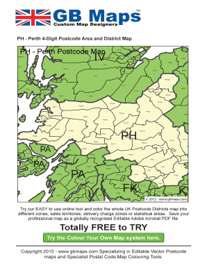 Fillable Online Ph-perth-postcode-map - GB Mapscom Fax Email Print ...