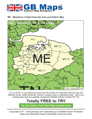 Fillable Online Me-maidstone-postcode-district-map Fax Email Print ...