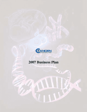 Fillable Online Full Cangen Business Plan - Dana E Thomas Fax Email ...
