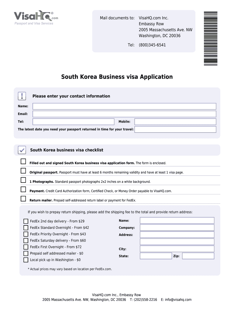Fillable Online South Korea Visa Application for Citizens of Lebanon ...