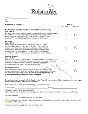 Fillable Online Surgery Form and Instructions(PDF) Fax Email Print ...