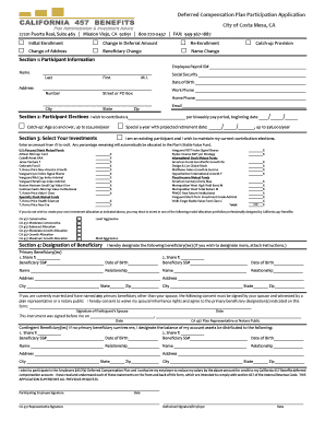 Fillable Online Savings Plus California State Employee 401(k) and 457 ...
