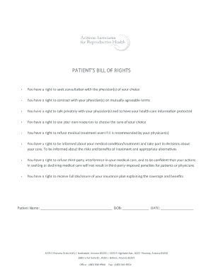 Fillable Online Patient-Bill-of-Rights15 Fax Email Print - pdfFiller