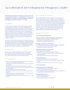 Fillable Online Accelerated Development Program ADP Fax Email Print ...