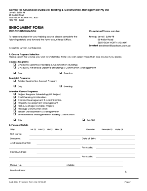 Fillable Online STUDENT INFORMATION Completed Forms can be Fax Email ...