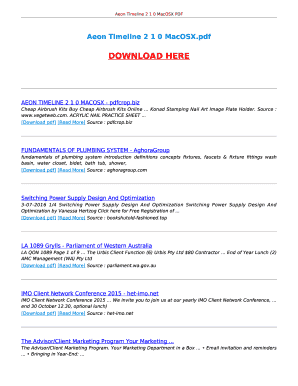 Fillable Online pdfcrop AEON TIMELINE 2 1 0 MACOSX AEON TIMELINE 2 1 0 ...