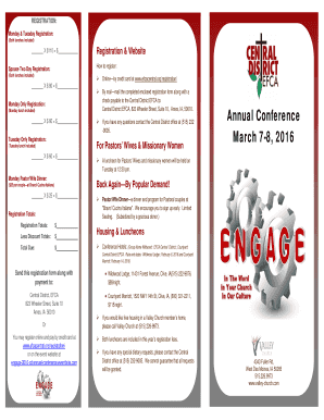 Fillable Online efcacentral 2016 Conference Brochure.pub - EFCA Central ...