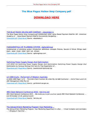 Fillable Online pdfcrop THE BLUE PAGES HELION AMP COMPANY THE BLUE ...