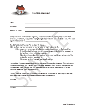 Fillable Online smartlandlordbc Eviction Warning - SmartlandlordBC.ca ...