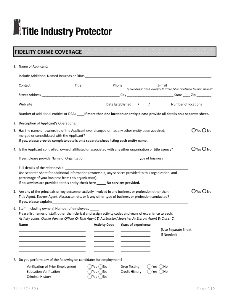 Fillable Online FIDELITYCRIMECOVERAGE - btitleindustryprotectorsbbcomb ...