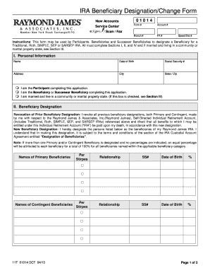 Fillable Online D4706lv1sexrzb2bhfxn IRA Beneficiary DesignationChange Form Fax Email Print ...
