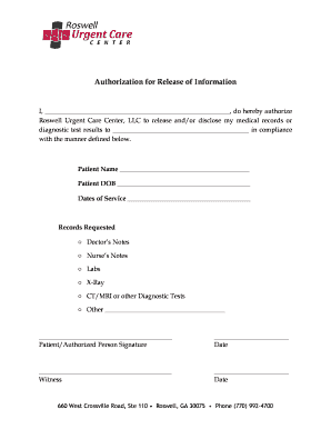 Fillable Online MED REC RELEASE.docx Fax Email Print - pdfFiller