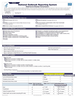 Fillable Online cdc about the outbreak investigation Fax Email Print ...