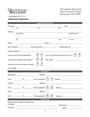 Fillable Online Applicant Information - bosquadcitiesbbcomb Fax Email Print - pdfFiller