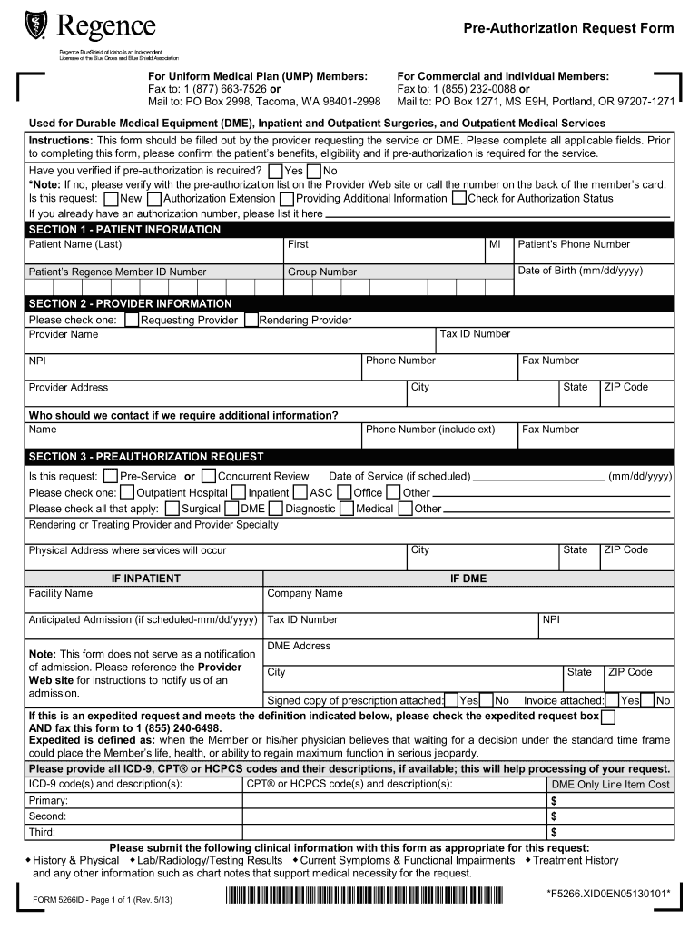 Fillable Online d2q8958pmybfsy cloudfront Regence BS of Idaho Prior ...