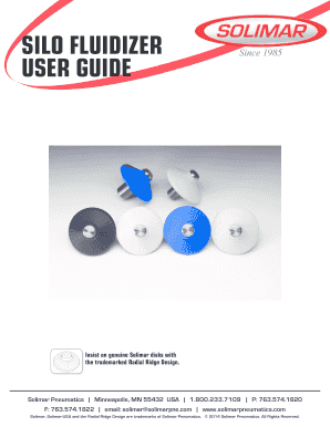 Solimar Fluidizer - Fill Online, Printable, Fillable, Blank | pdfFiller