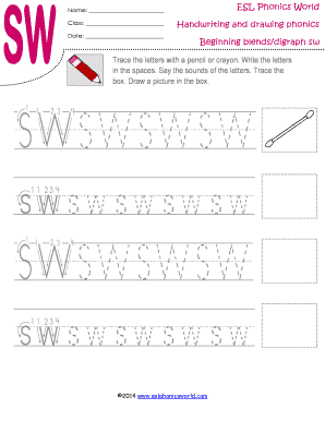 Fillable Online Printable Handwriting & Drawing Worksheets, Phonics ...