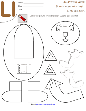 Fillable Online L-lion worksheet 12.pdf - ESL Phonics World Fax Email ...