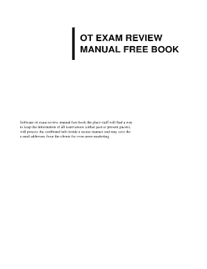 Fillable Online catalogtips Ot exam review manual free book ...