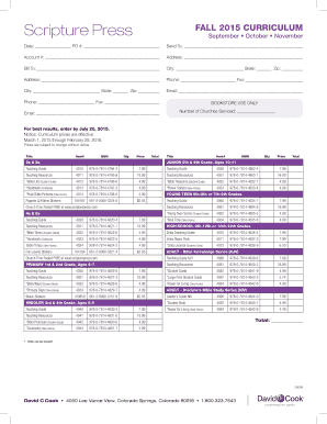 Fillable Online Number of Churches Serviced: Fax Email Print - pdfFiller