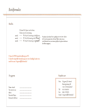 Fillable Online dearend Bestellijst lijnen leven - Uitgeverij De Arend ...