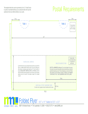 Fillable Online Mailing Req - Folded Flyer, page 1 Normalize Fax Email ...