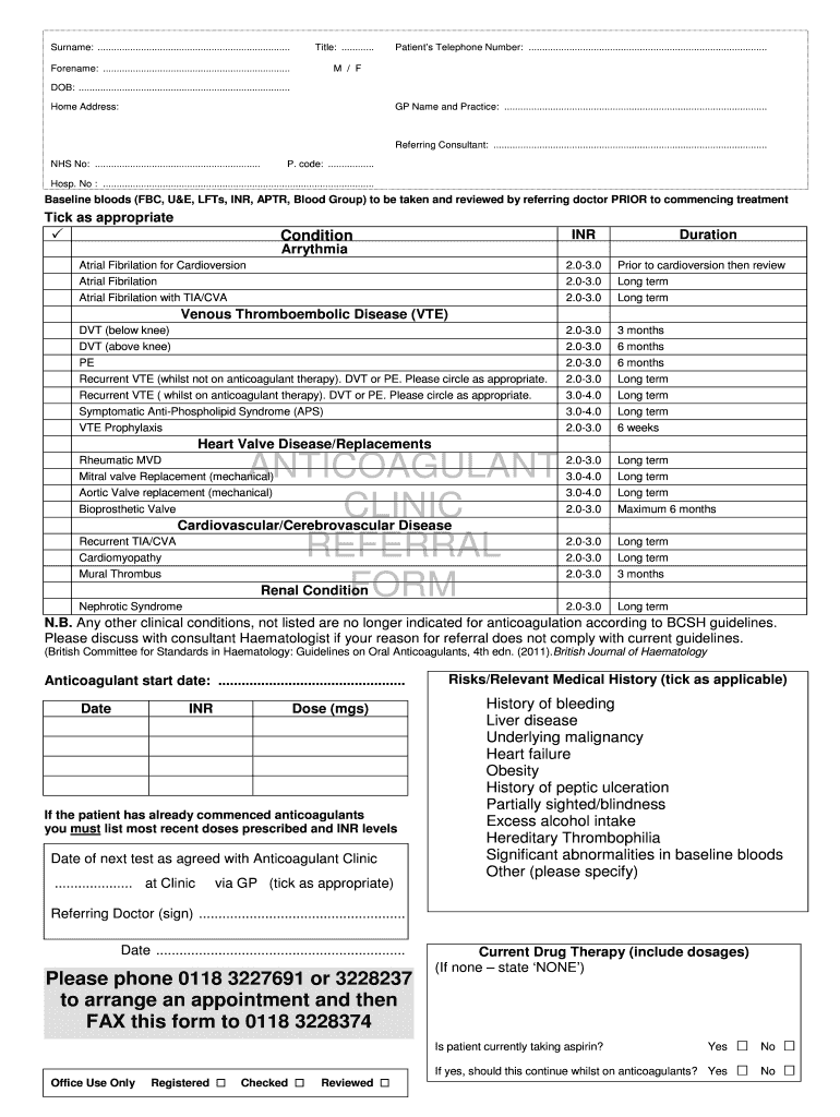 Fillable Online pathology royalberkshire nhs Referral form gp1 ...
