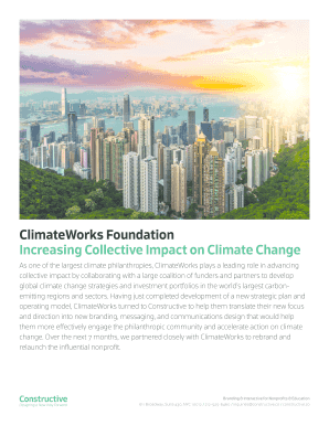 Fillable Online ClimateWorks Foundation Fax Email Print - pdfFiller