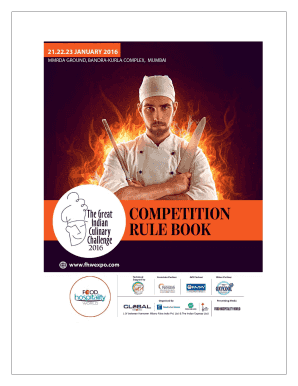 Fillable Online COMPETITION RULE BOOK - fhwexpo.com Fax Email Print ...